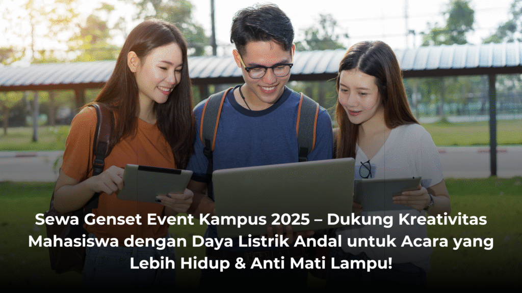 Sewa Genset Event Kampus 2025 | Daya Listrik Andal untuk Acara